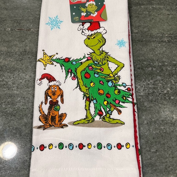 The Grinch | Holiday | New 3pk Grinchmas Kitchen Towels 8x28 | Poshmark